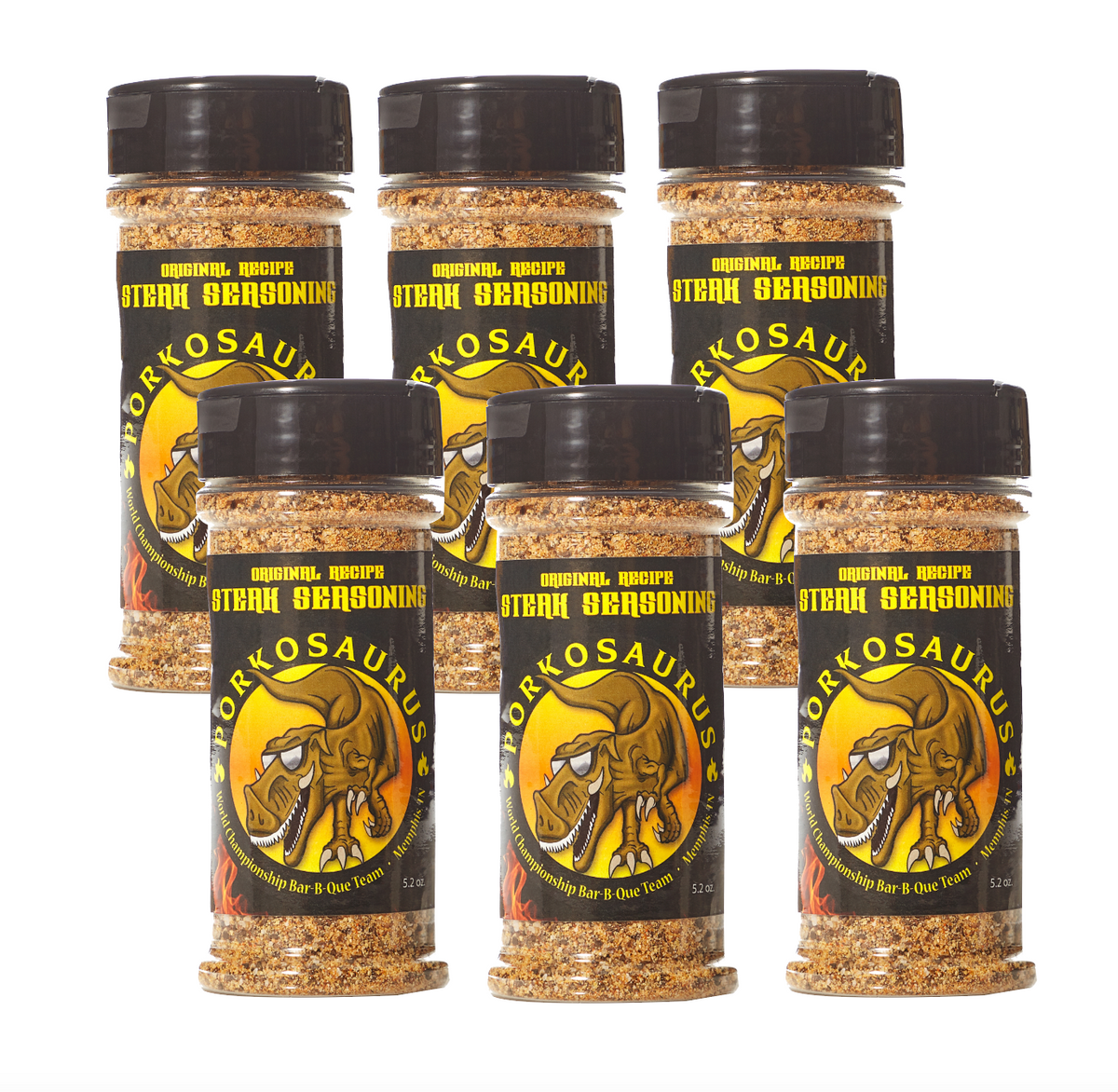 Porkosaurus Brisket & Steak Seasoning (6 oz) 6PACK – Porkosaurus BBQ