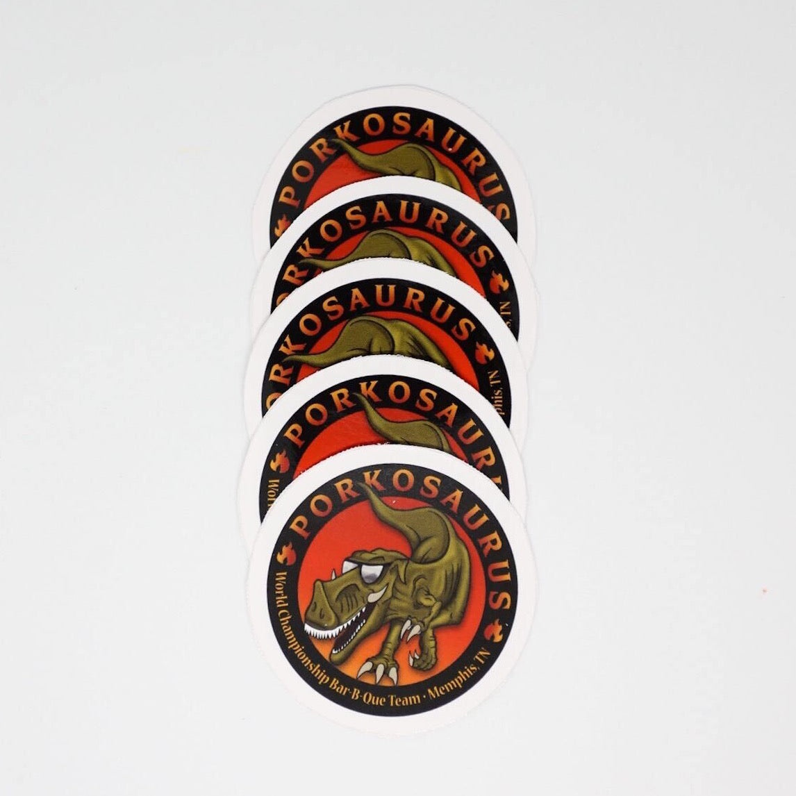 Porkosaurus Sticker 5-Pack – Porkosaurus BBQ